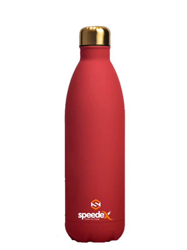 Speedex : Elite Gold Red Vacuum Insulated Water Bottle